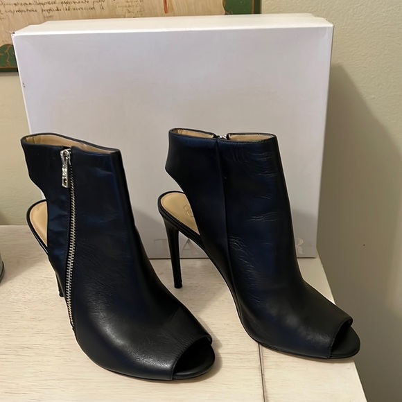 Ann Taylor | Shoes | Vintage Ann Taylor Heeled Open Toe Booties | Poshmark